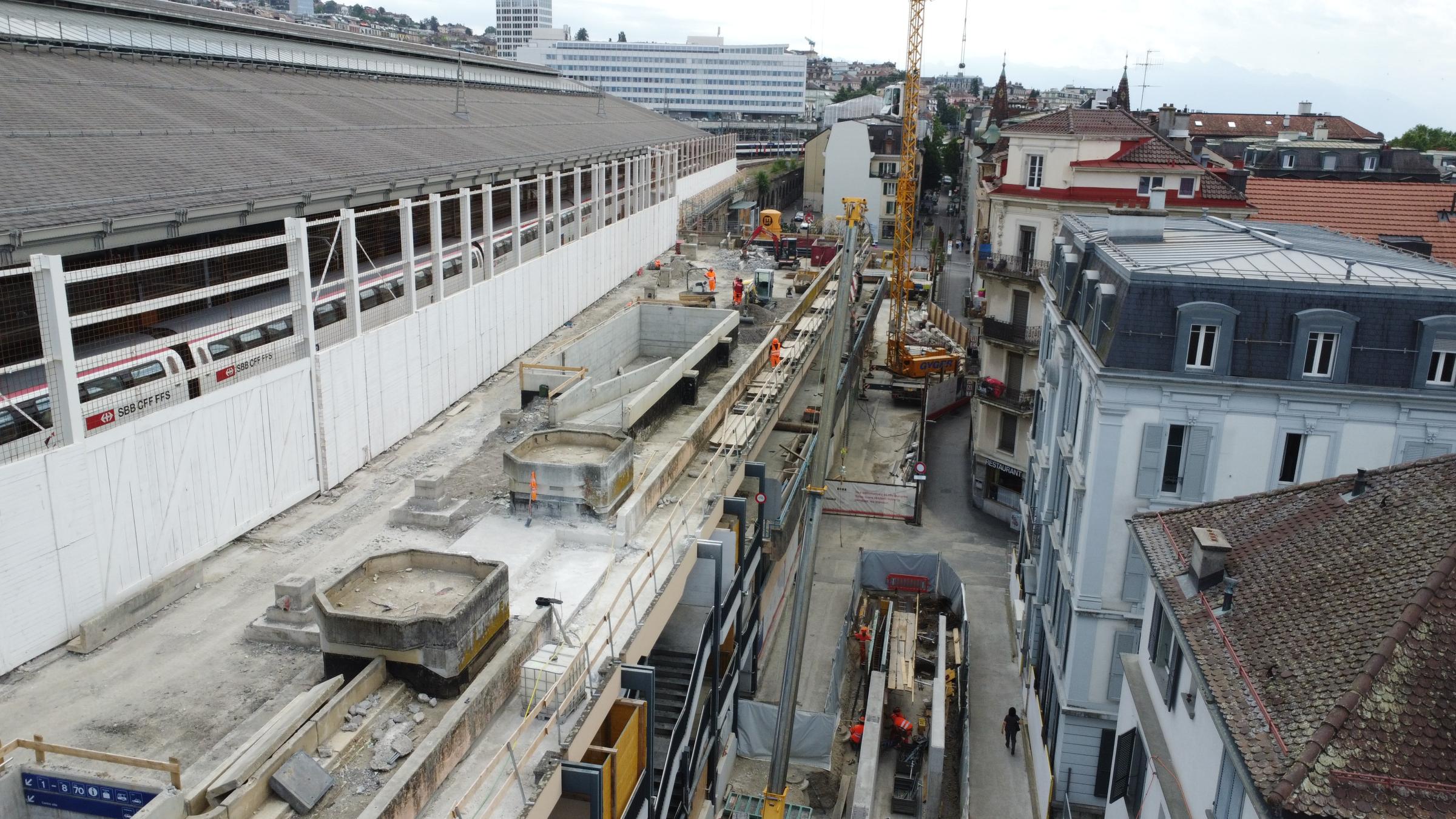 Gare de Lausanne: une nouvelle passarelle | CFF News
