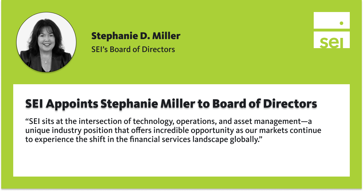 SEI Appoints Stephanie Miller to Board of Directors | SEI U.S.